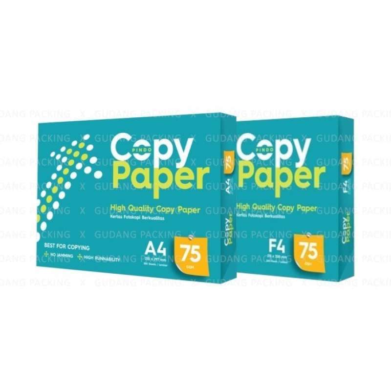Jual [rim] Kertas Printer Hvs Putih A4 F4 75 Gsm - Copy Paper Murah Di ...