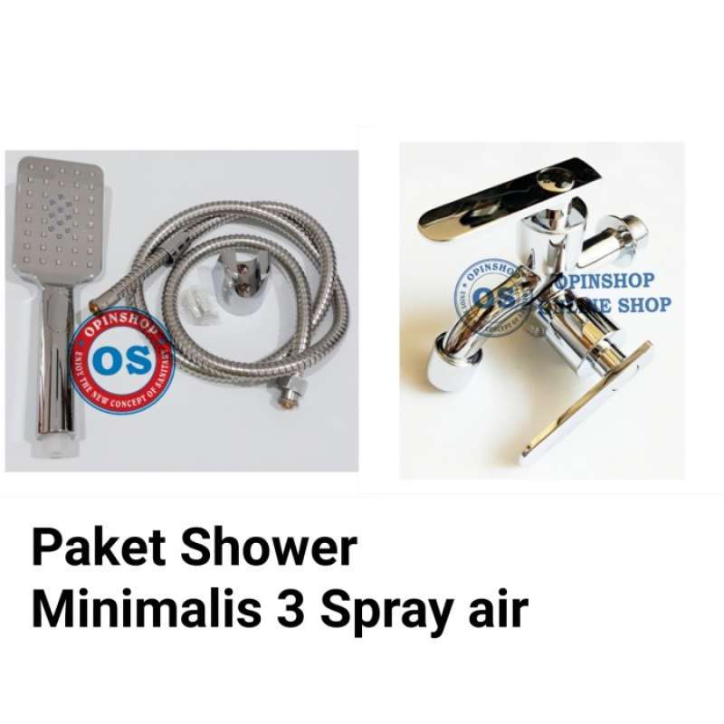 Promo Paket Kran Shower Plus Keran Dobel 3 Spray Air Komplit Model Minimalis Diskon 23% Di ...