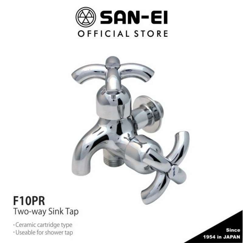 Promo Sanei Kran Cabang F10pr Two-way Sink Tap | Keran Air Tembok F 10 Pr Diskon 23% Di Seller ...