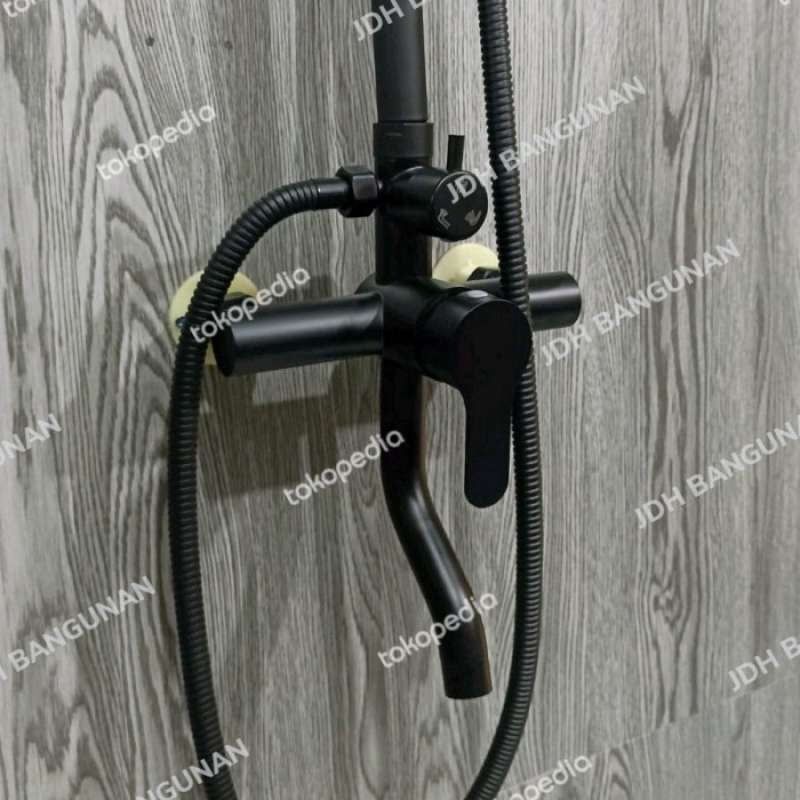 Promo Shower Tiang Stainles Sus 304 Model Toto Finishing Hitam Komplit ...