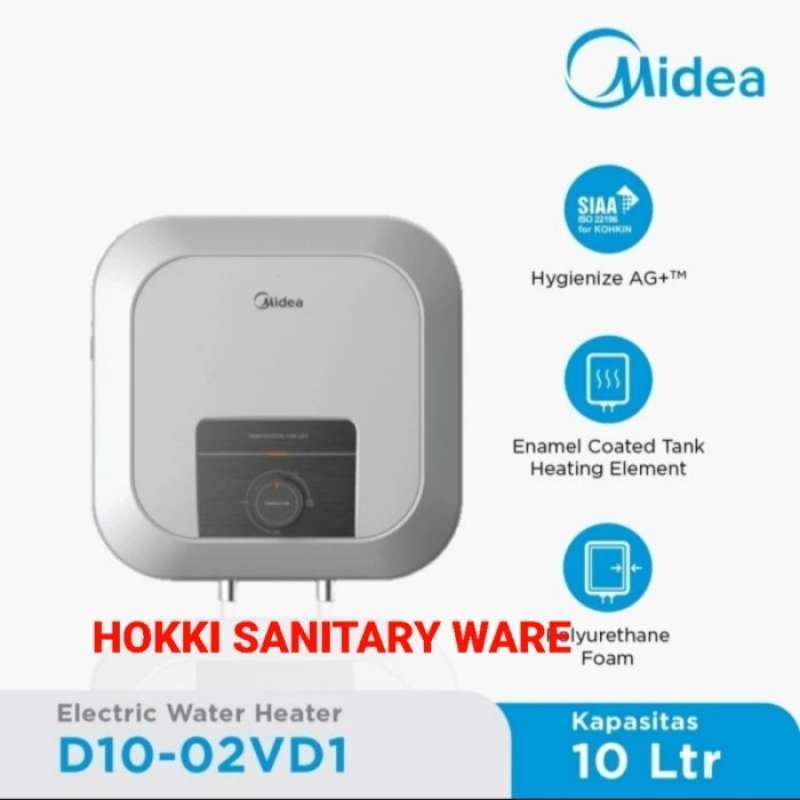 Promo Midea Water Heater Midea 10 Liter D10-02dvi 200 Watt Garansi Resmi Diskon 23% Di Seller ...