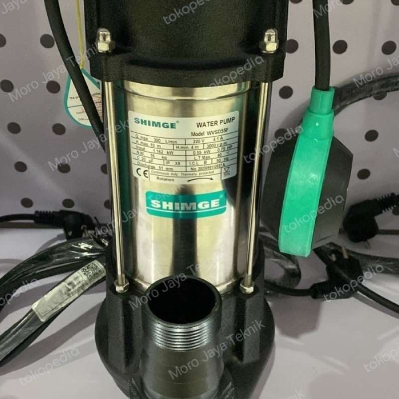 Promo Pompa Celup Air Kotor Otomatis Shimge Wvsd 55f 3/4hp Pompa Sampit ...