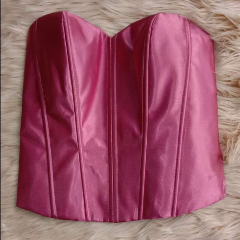 Jual Bustier Kamisol Satin Longtorso Kemben Korset ~ Ukuran Jumbo - Xl ...