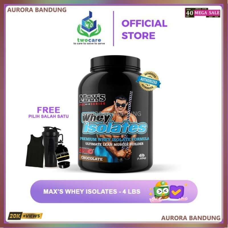 Promo Max's Max Maxs Pro Series Whey Protein Isolates Iso 4 Lbs Lb 4lbs ...
