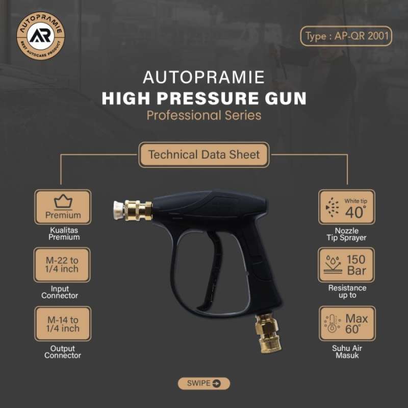 Promo High Pressure Gun Jet Cleaner Quick Release / Qr Autopramie Ap-qr ...