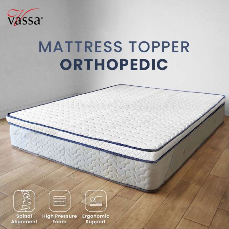 Jual Vassa Mattress Topper Orthopedic Tebal 8 Cm - High Pressure Foam ...
