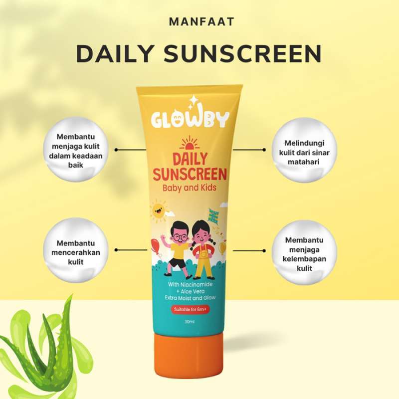 Jual (glowby) Daily Sunscreen Spf 50 Untuk Bayi Dan Anak Di Seller Pro ...