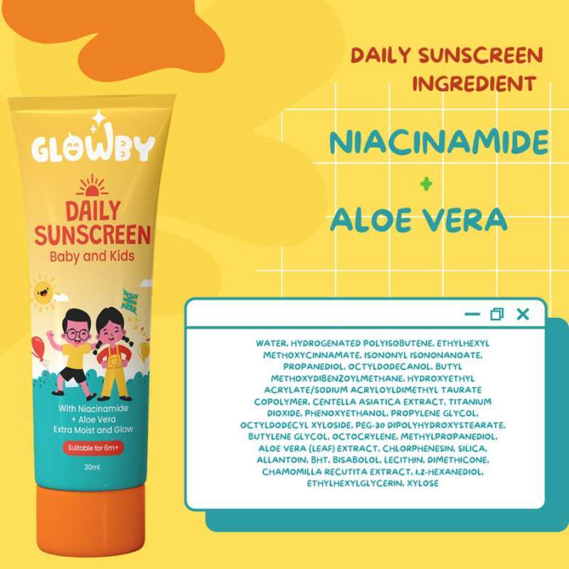 Jual (glowby) Daily Sunscreen Spf 50 Untuk Bayi Dan Anak Di Seller Pro ...