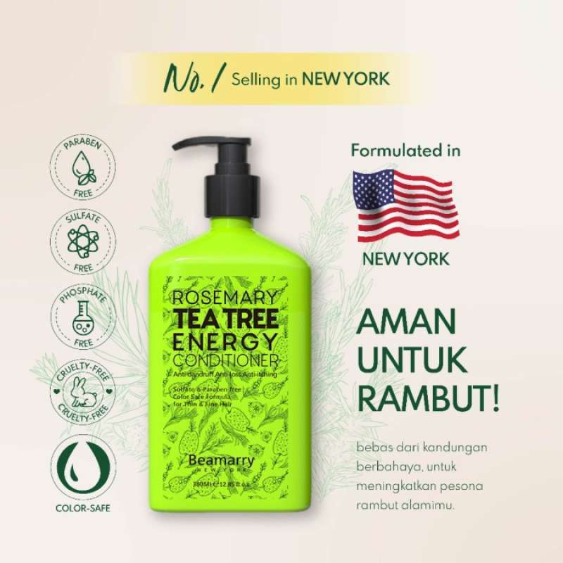 Jual Beamarry Conditioner Rosemary Keratin Tea-tree 380ml Di Seller Pro ...