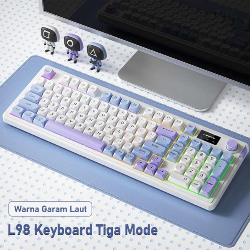 Promo Keyboard Bluetooth L98 Untuk Windows/mac/tablet Rgb Gaming ...