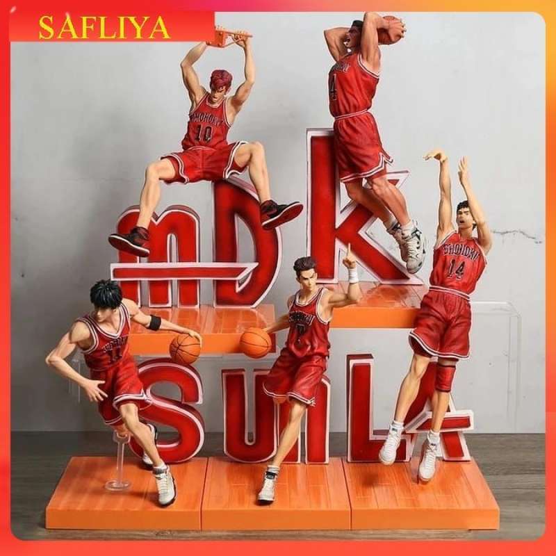 Promo Action Figure Slam Dunk Set Red Tim Member Five Recast Bahan Pvc ...