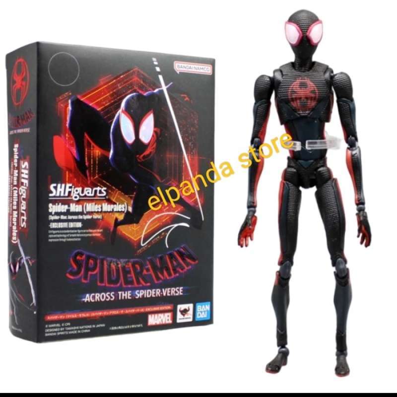 Promo Shf Ml Legends Spiderman Miles Morales The Spider Across Figure ...