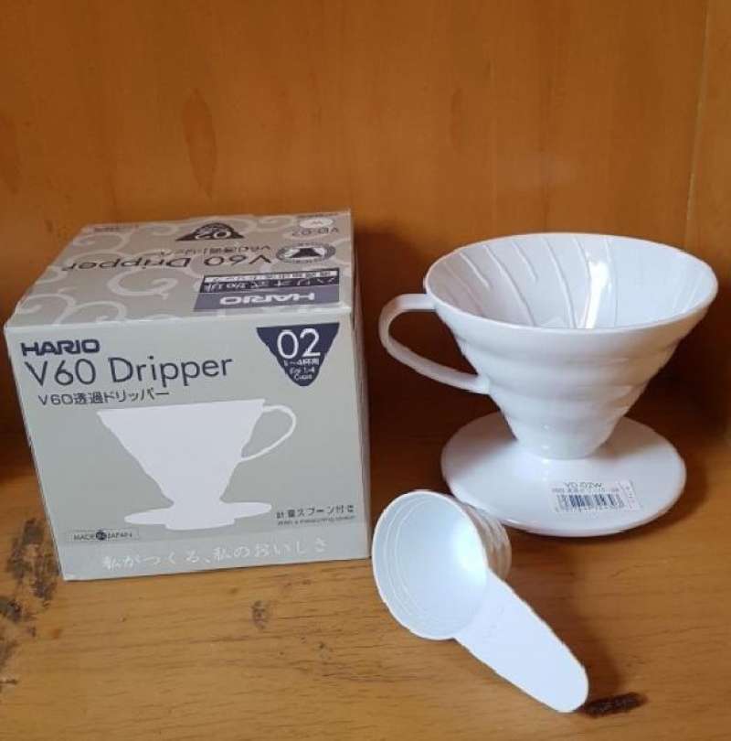 Jual Hario V60 02 Putih Dripper V60 Hario White Kapasitas 1-4 Cups Di ...