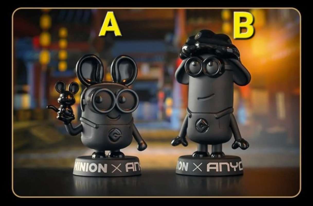 Promo Minion X Anycount Collectible Figure Limited Edition Black ...