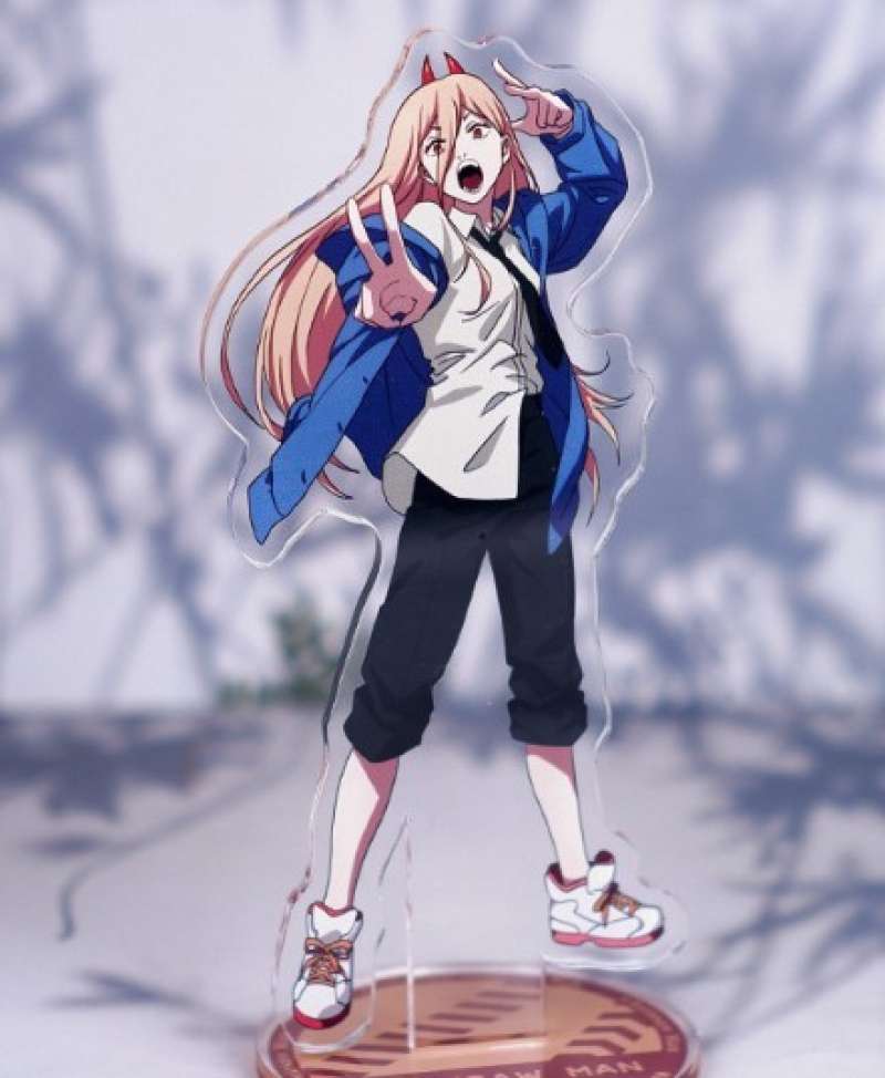 Promo Stand Akrilik / Acrylic Anime Cain Saw Man Figure - Denji - Power ...