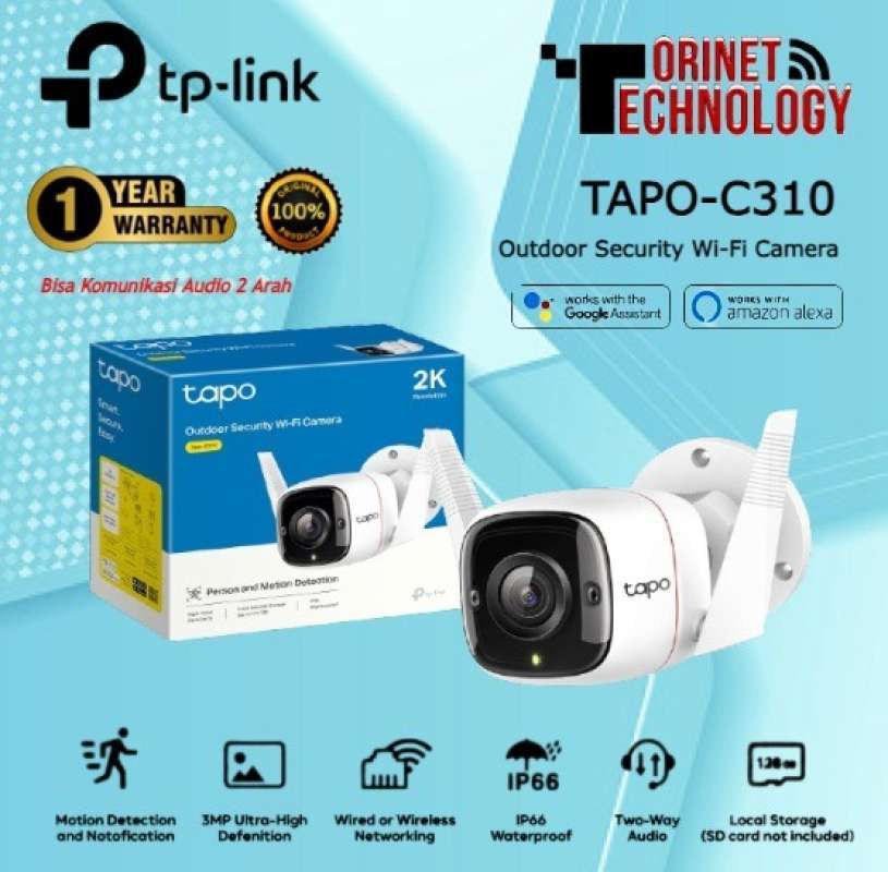 Promo Tp-link Tapo-c310 Outdoor Security Wi-fi Camera Diskon 23% Di ...