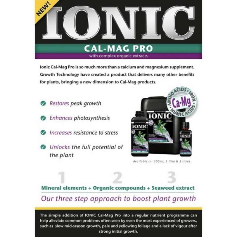 Promo Pupuk C Merek Growth Technology Ionic Cal Mag 300ml Diskon 23% Di ...