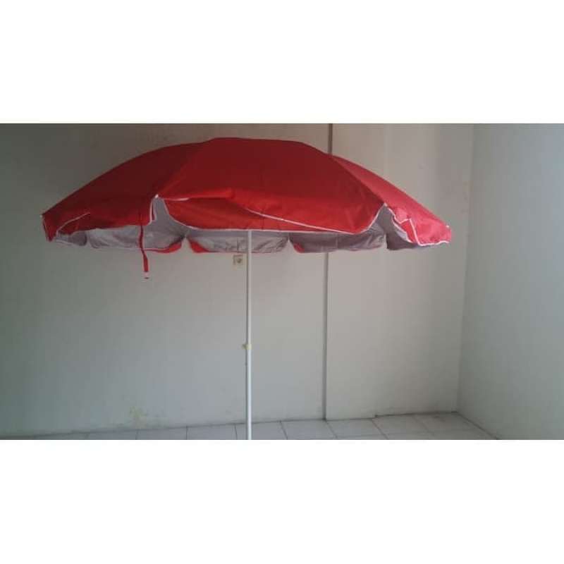 Jual Payung Pantai /dagang Parasol Polos Kain Susun Double Diamater 230 ...