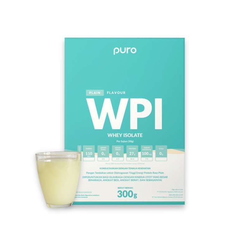 Promo Wpi Puro Whey Protein Isolate 300gr Diskon 33% Di Seller Aninda ...