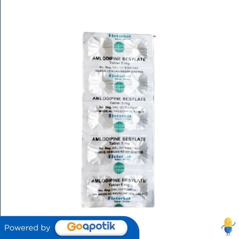 Jual Amlodipine Besilate Interbat 5 Mg Strip 10 Tablet Di Seller Apotek ...