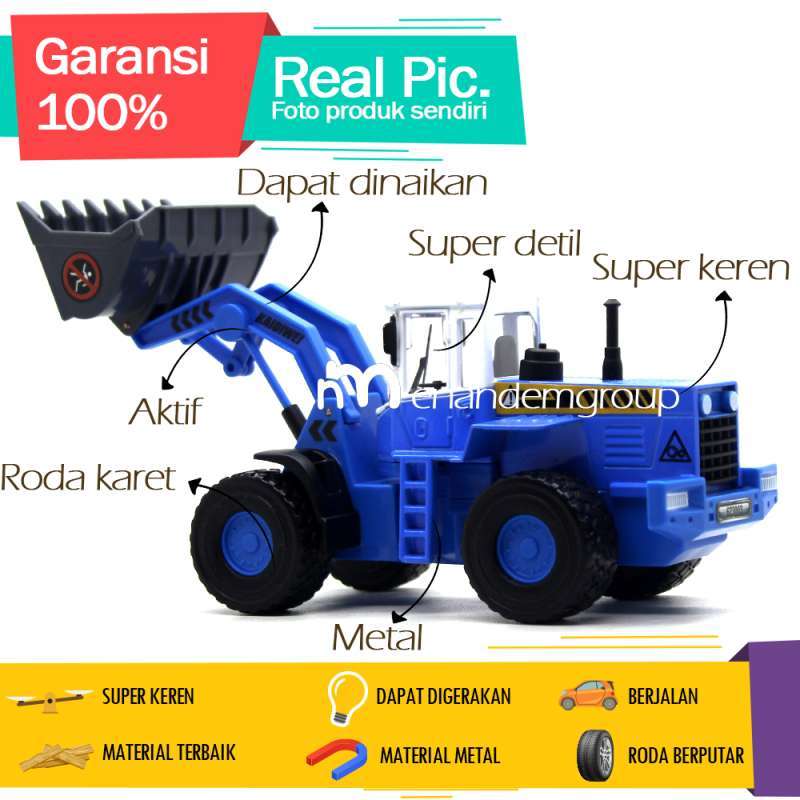 Jual Diecast Miniatur Mainan Mobil Alat Berat Konstruksi Buldoser ...