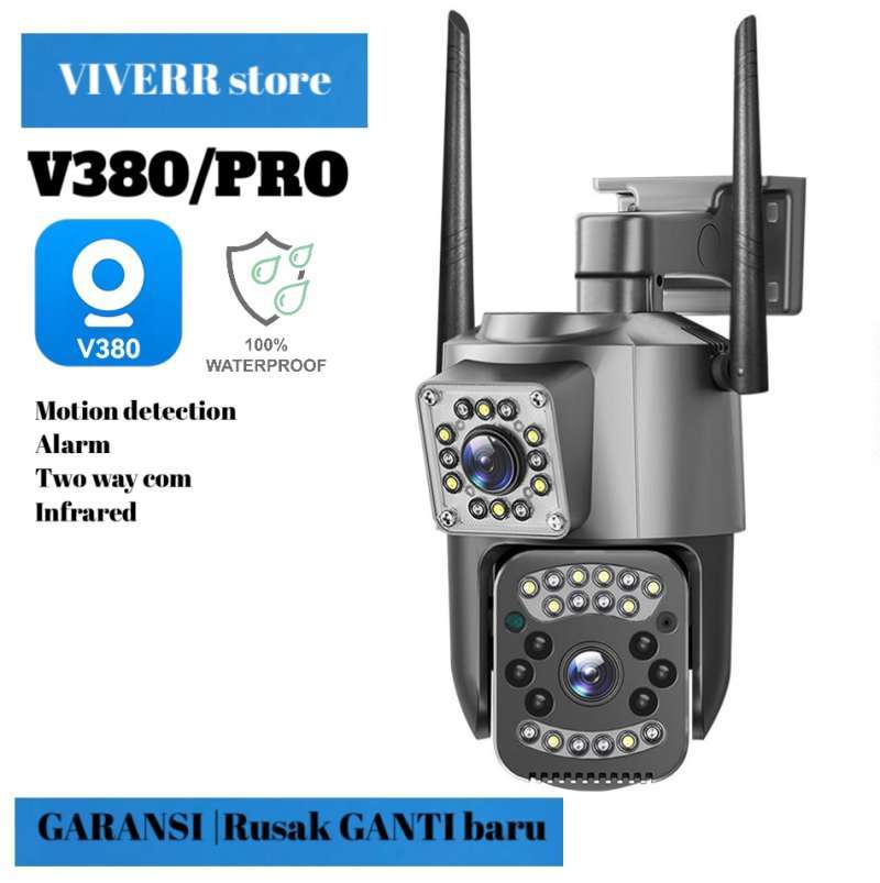 Jual Ipcam Cctv 8mp App V380/pro Kamera Pengawas Cctv Lensa Ganda Wifi ...