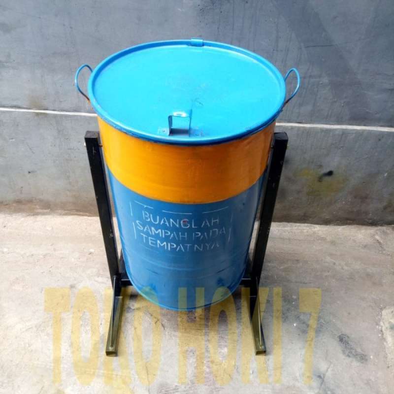 Jual Tempat Sampah/tong Sampah Besi/drum Sampah 60liter Gantung Kuat ... Jual Tempat Sampah/tong Sampah Besi/drum Sampah 60liter Gantung Kuat ...