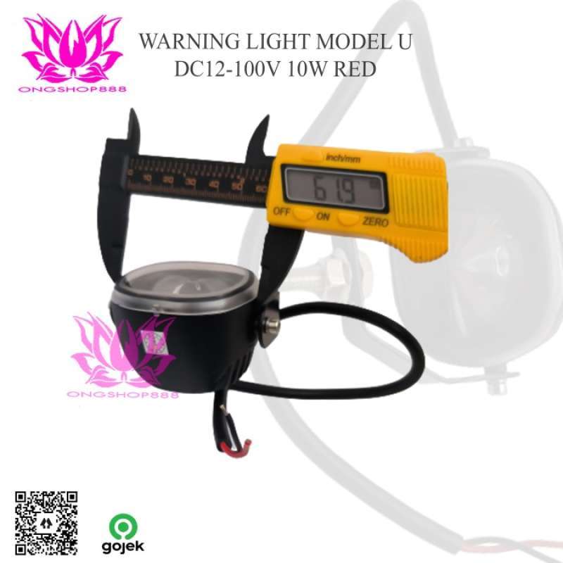 Promo Warning Light Model U Dc12-100v 10w Red Lampu Safety Merah Diskon ...