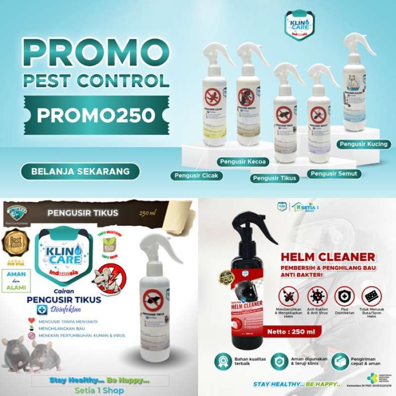 Promo [bundle 250] Spray 250ml Klino Care Pengusir Hewan Dan Pembersih ...