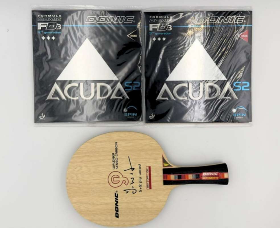 Jual Bat Tenis Meja Donic Waldner Senso Carbon Allround+ Acuda Set Di ...