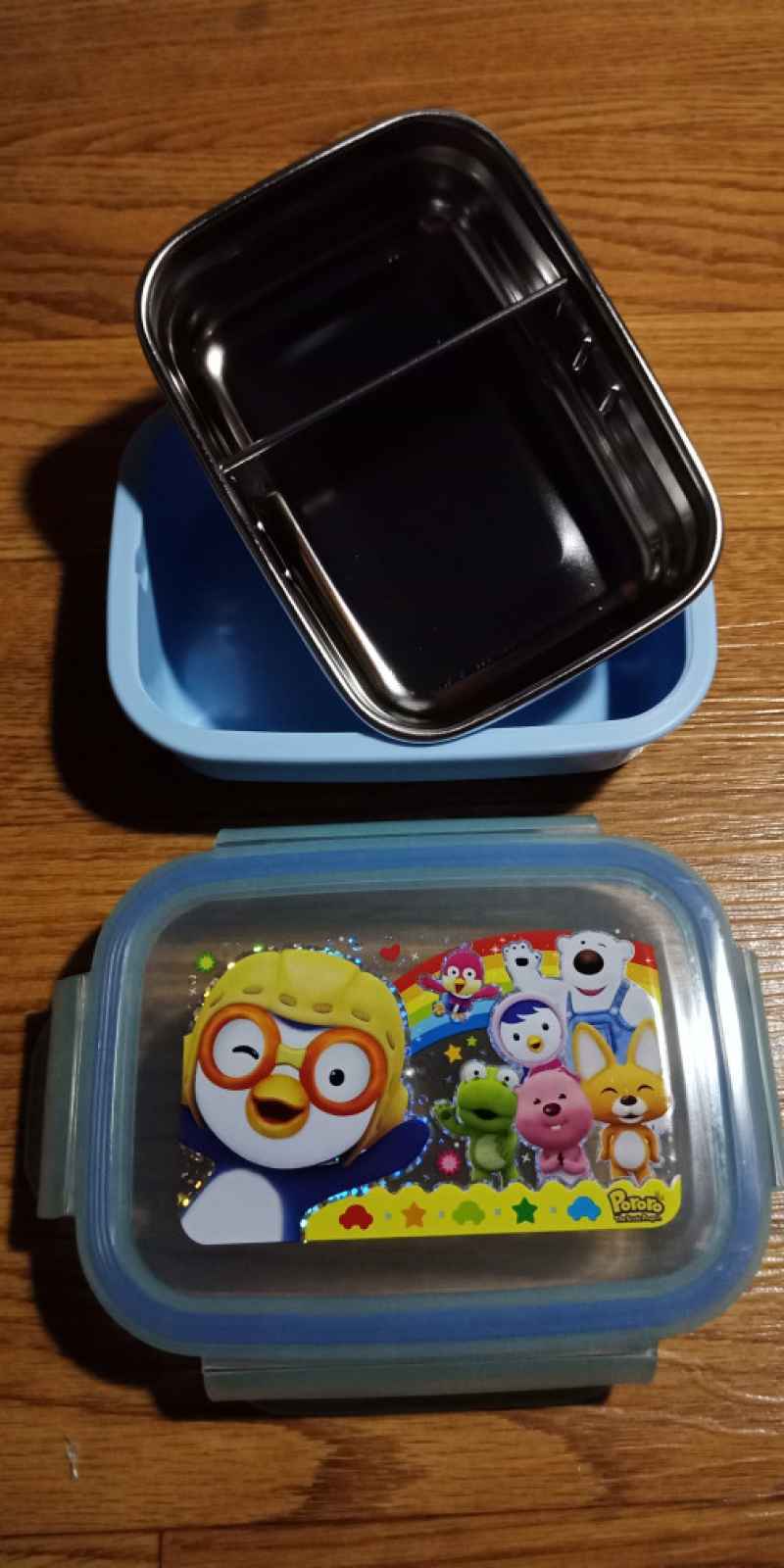 Promo Korea Lunch Box Pororo Set2 + Bag Stainless Ready Stock!!! Diskon ...