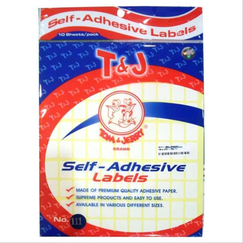 Jual Label Stiker Kertas Tempel Putih Tom & Jerry (varian Tersedia ...