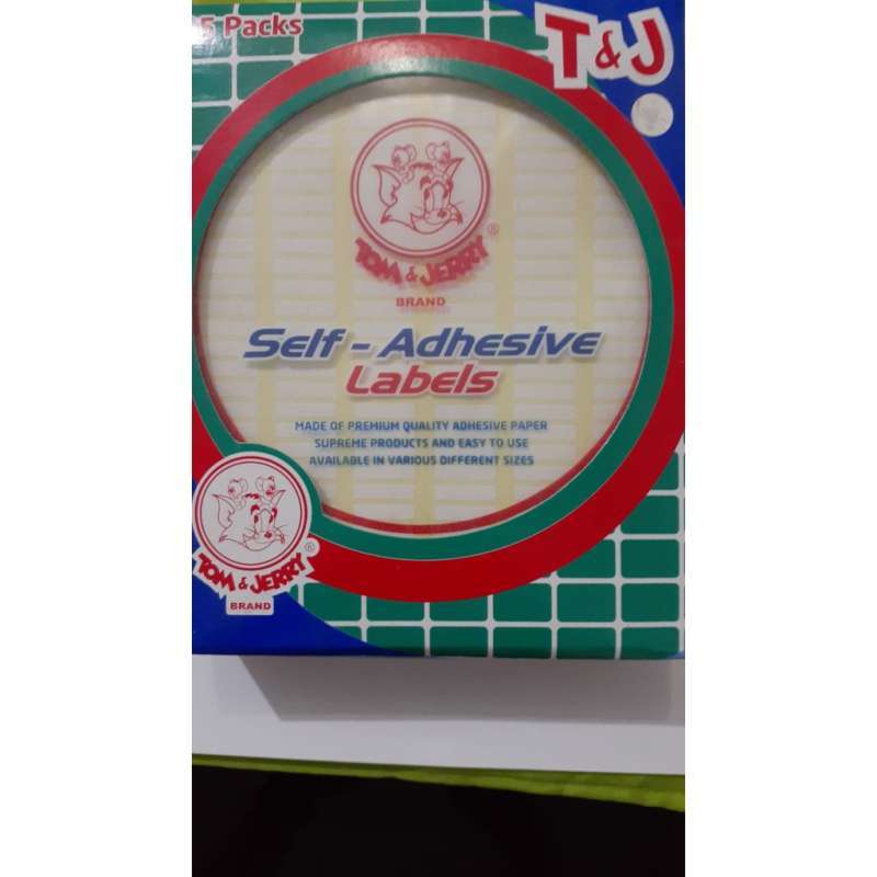Jual Label Stiker Kertas Tempel Putih Tom & Jerry (varian Tersedia ...