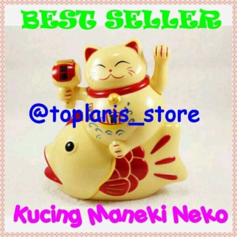Promo Kucing Maneko Neki Hoki Rejeki Duduk Ikan Diskon 23% Di Seller ...