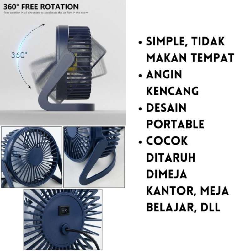 Jual Table Fan Kipas Angin Meja Portable 2.5w Kipas Mini Di Seller ...