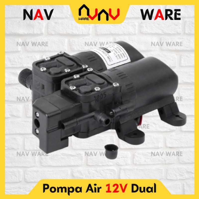 Jual Pompa Air Dc 12v Dual High Pressure Alat Siram Misting Steam ...