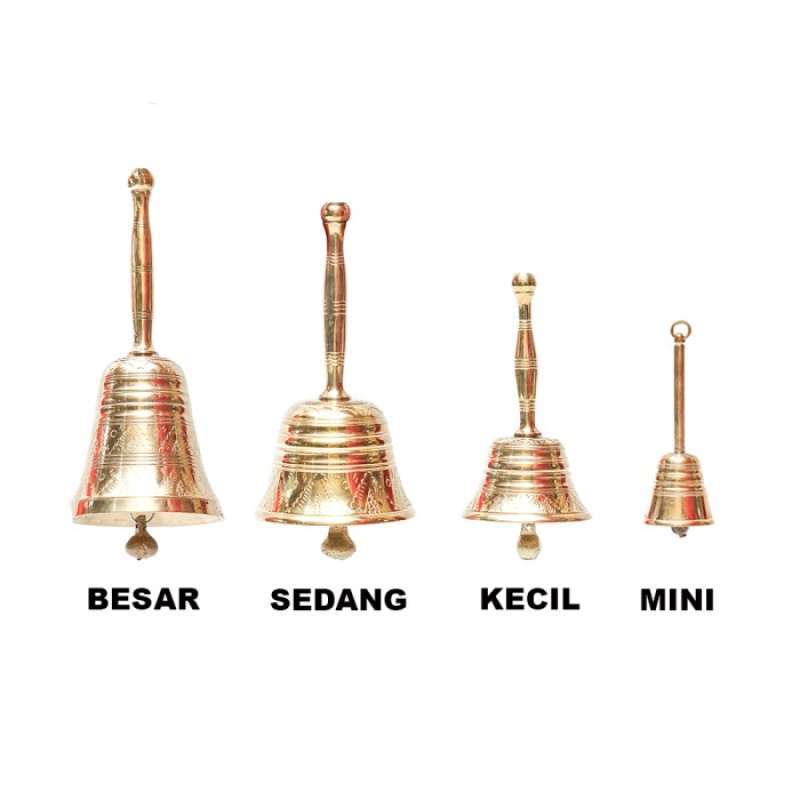 Promo Bel Lonceng Tangan Classic Kuningan Hand Bell Gereja Rohani Murah ...