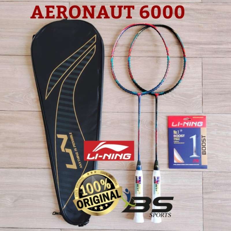 Promo Raket Badminton Lining Aeronaut 6000 Combat 6000c Original Diskon ...