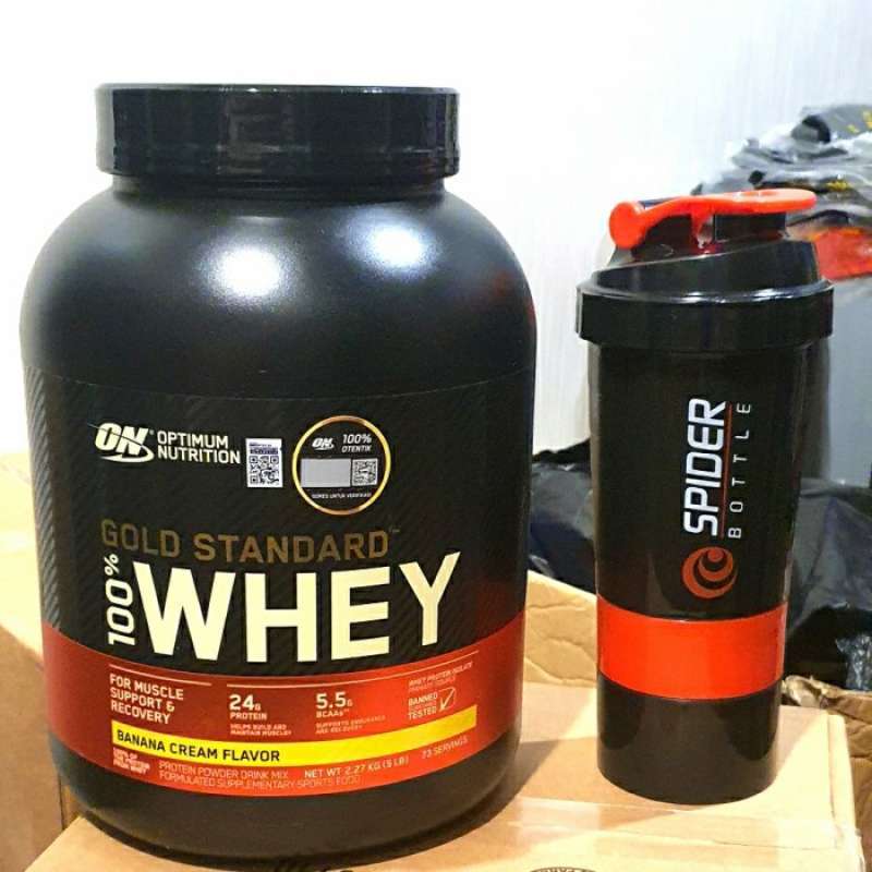 Promo On Wgs Whey Gold Standard 5lbs 5 Lb Bpom Free Shaker Original !!! Diskon 33% Di Seller Fay ...
