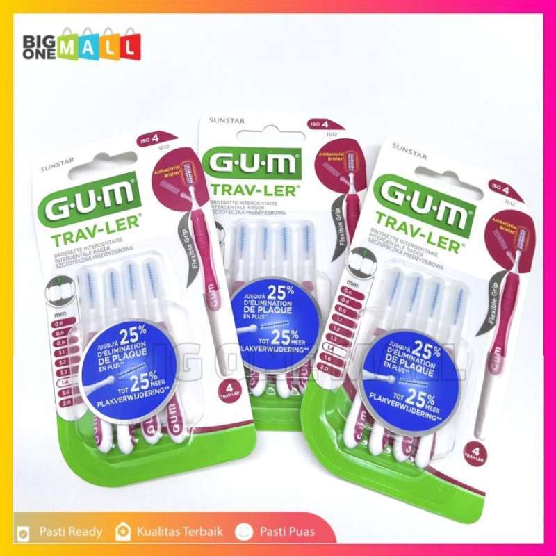 Jual Gum Travler Interdental Brush, Gum Ortho Proxabrush 1612, 1414 ...
