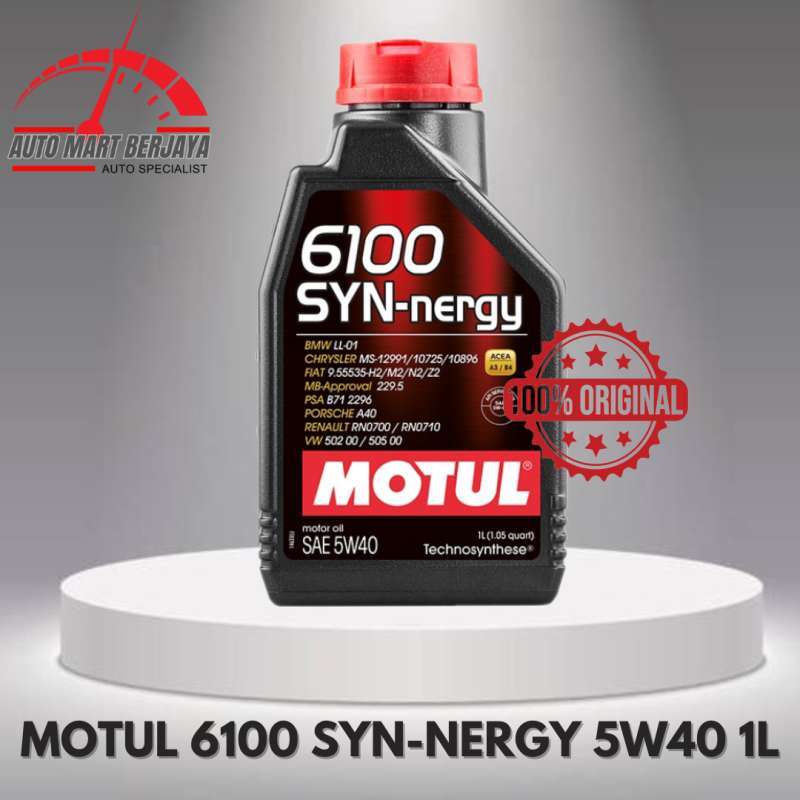 Jual Motul Oli Mobil 6100 Syn-nergy 5w40 1l Original Di Seller Auto ...