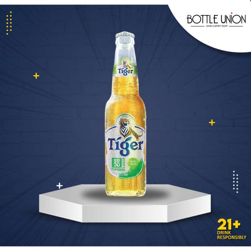 Promo Tiger Soju Gutsy Grape Flavoured Lager Beer 330ml Diskon 19% Di ...
