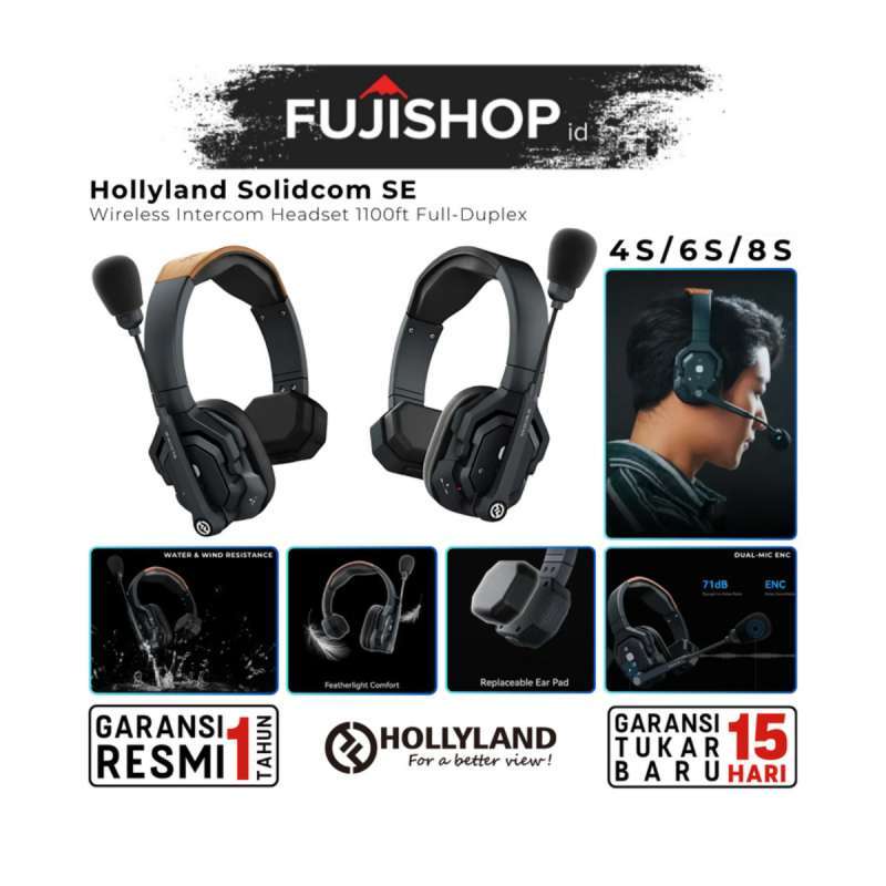 Jual Hollyland Solidcom Se Headset Wireless Intercom System 1100ft Full ...