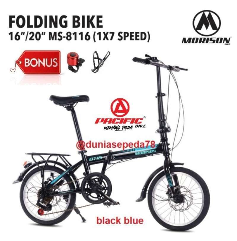 Promo Sepeda Lipat Morison 20 16 Inch 7 Speed Disc Brake Boncengan ...