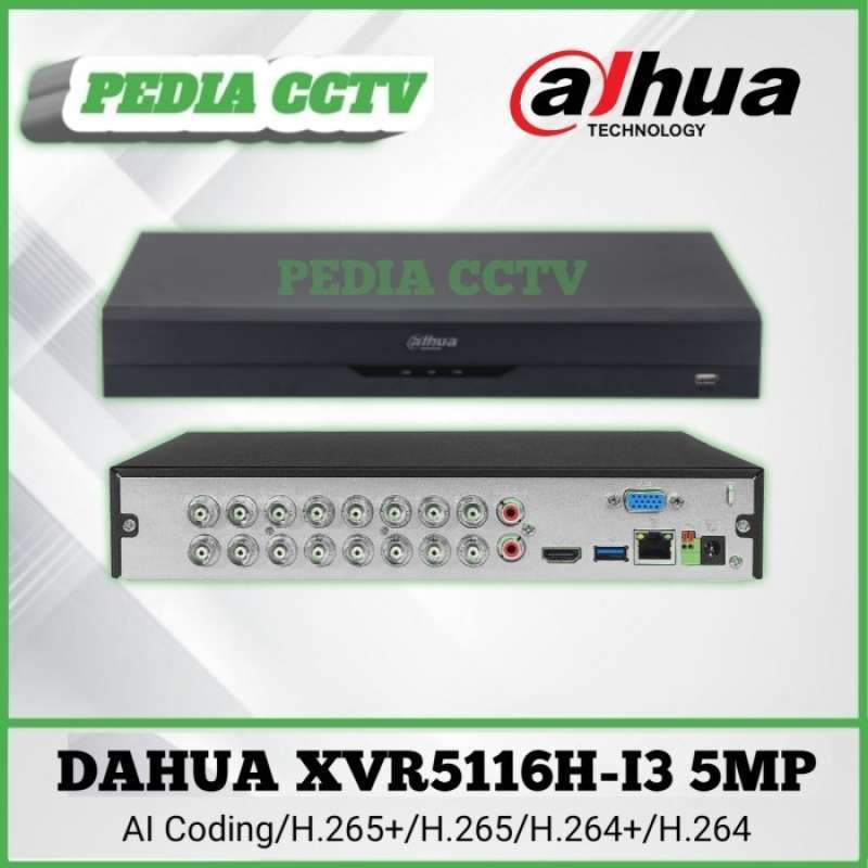 Promo Dahua Dvr Xvr5116h-i3 16 Channel Face Recognition Up To 5mp Diskon 23% Di Seller Guinevere ...
