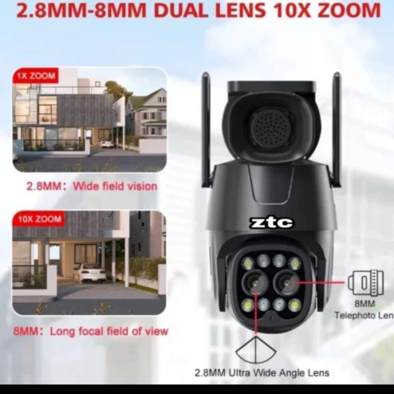 Promo Ip Camera Ztc 8mp 4mp Lensa 2 S Wifi Gsm 4g Night Colour Diskon ...