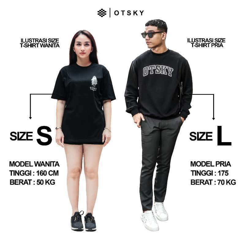 Jual Otsky Kaos Pria Font Eras Bold Cotton 24s - Xxl Cream 1945 (gm012 ...