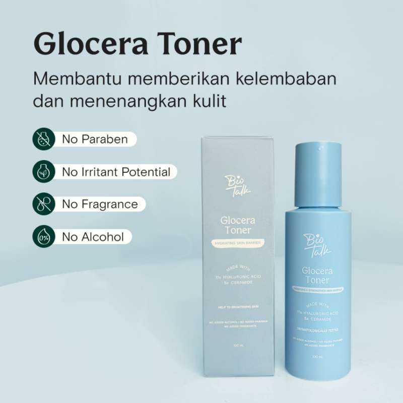 Jual Biotalk Glocera Toner With 11x Hyaluronan Dan 5x Ceramide ...