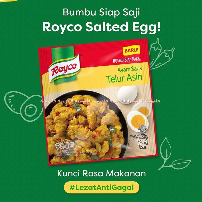Jual Royco 22gr Saus Telur Asin Bumbu Siap Pakai Bubuk Roiko Di Seller ...