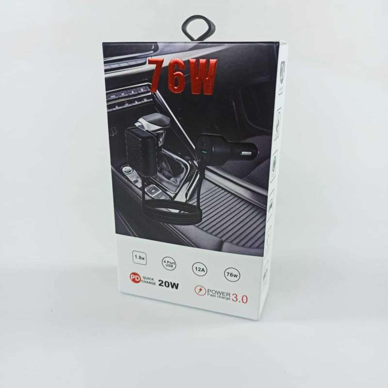 Jual Joy Car Charger Usb Type-c Pd 20w Fast Charging Qc 3.0 4 Port 76w ...
